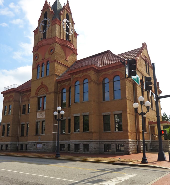 This impressive courthouse in Anderson stands as a reminder that small-town America still values both justice and architectural beauty.