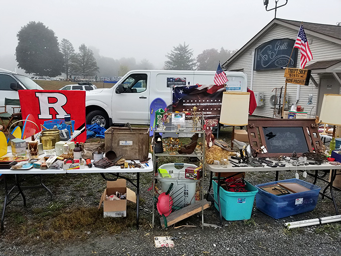 At Blue Ridge, cardboard boxes become treasure chests filled with shoes and surprises for savvy shoppers.