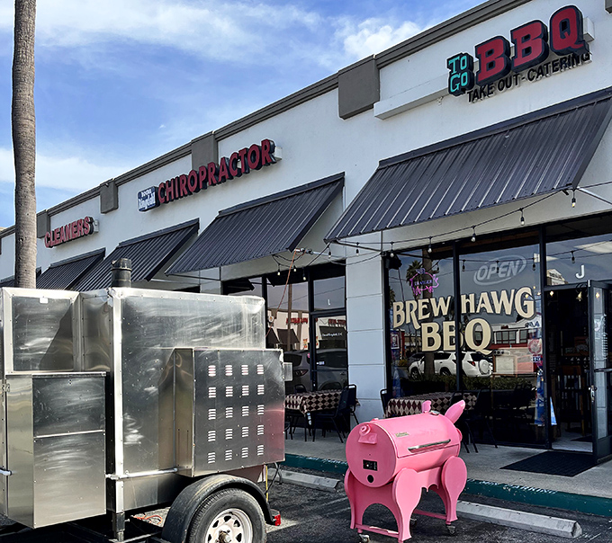 When restaurants park their smokers out front like trophies, you know they're serious about their barbecue craft.