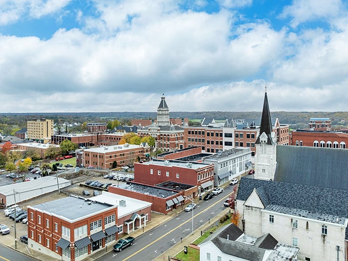 This historic main street invites leisurely strolls where the biggest decision is which cafe to visit first.