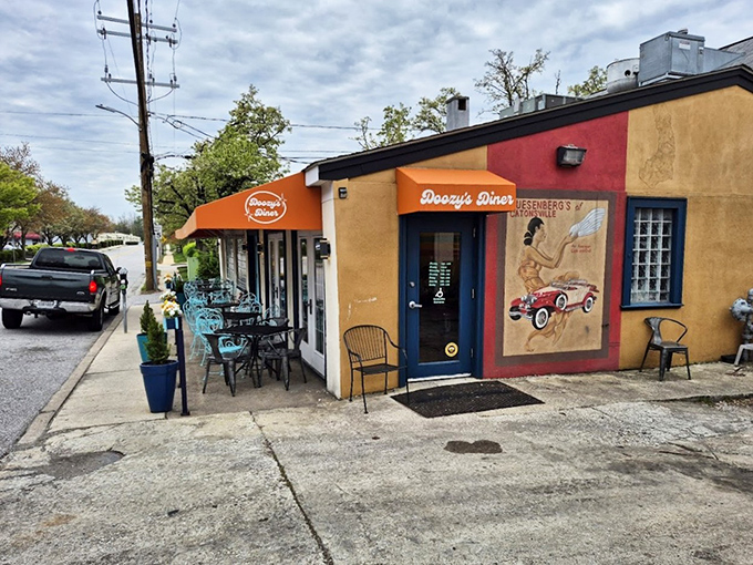 When a diner decorates with this much personality, you know the pancakes are going to be memorable.