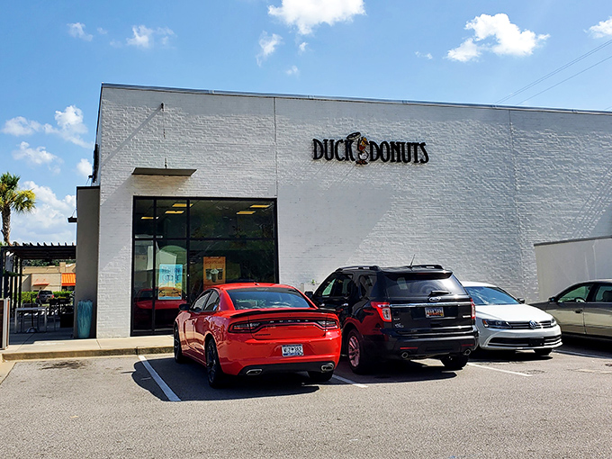 Fresh is best! Duck's bright storefront promises warm, customized treats that make mass-produced donuts seem like yesterday's news.