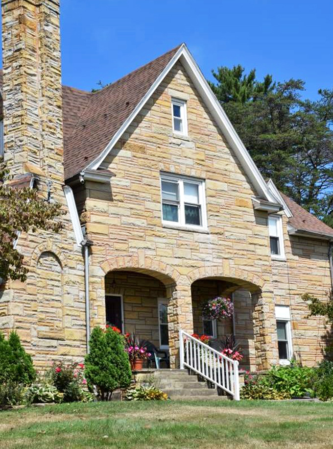 Charming stone cottage represents the kind of affordable housing that makes retirement dreams come true.