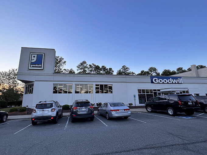 Sometimes the best adventures begin in parking lots this size &ndash; plenty of room for serious shoppers.