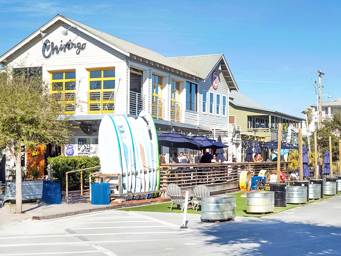 At Grayton Beach, even the restaurants look like they're on permanent vacation &ndash; relaxed, sun-kissed, and ready for fun.