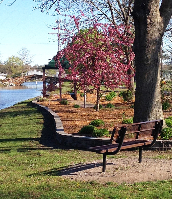 This peaceful riverside park in Harrisburg offers a serene spot to contemplate how much you've saved on gas, groceries, and great meals.