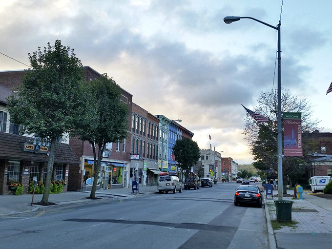 Historic buildings standing shoulder to shoulder like old friends. They've weathered every storm together for centuries.