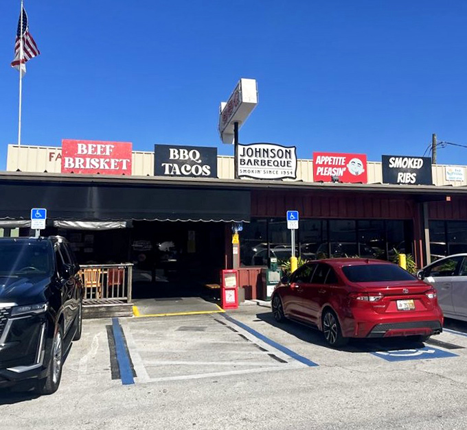 That full parking lot isn't coincidence&mdash;it's a daily gathering of people who know where real barbecue lives.