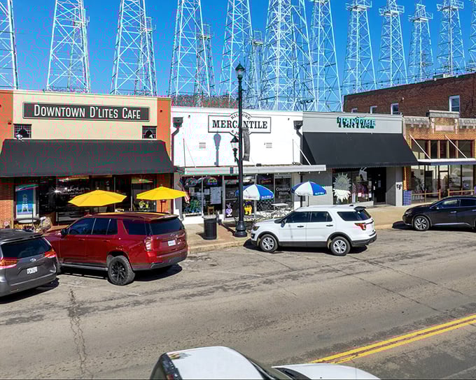 Historic storefronts and modern conveniences combine to create the ideal setting for affordable Texas small-town living.