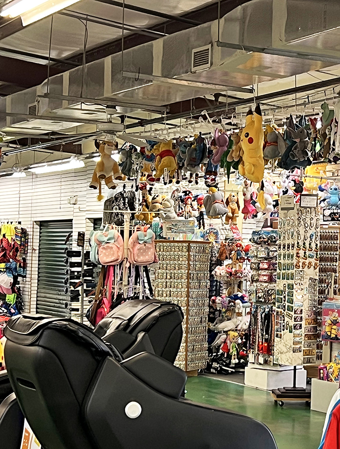 Colorful hats line this vendor's booth, offering style and sun protection in equal measure. Florida's unofficial uniform, ready for action!