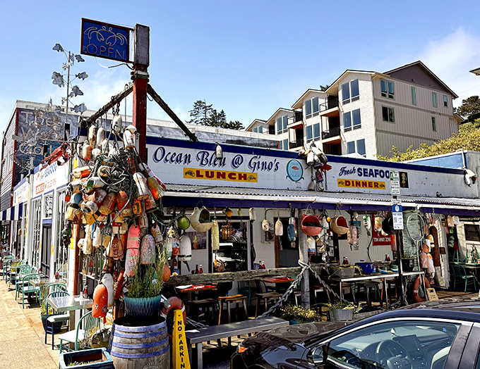 Those colorful buoys aren't just decoration&mdash;they're a promise that your seafood was swimming recently. Authenticity you can taste.