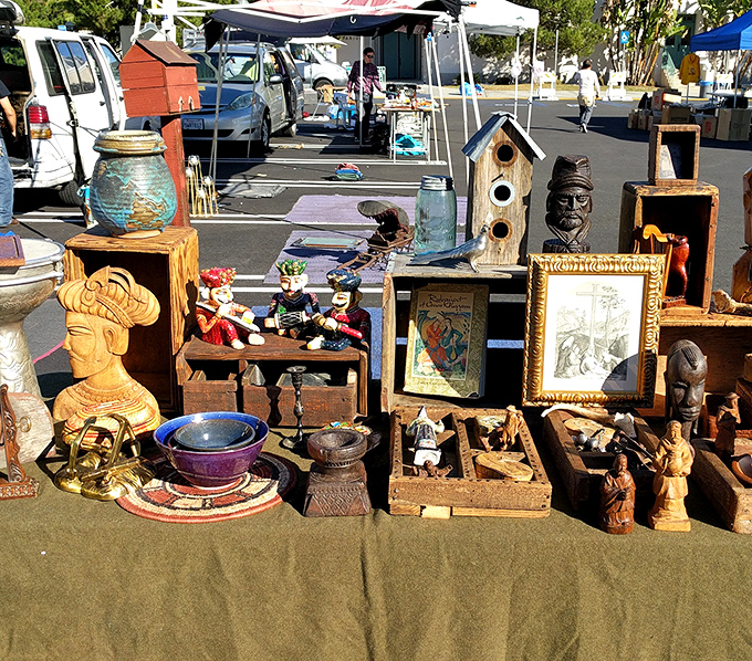 Antique figurines and wooden treasures tell stories of the past while finding new homes for the future.