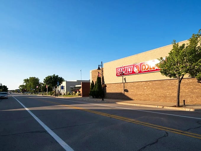 These Rogers City storefronts look like they've been patiently waiting for you to discover their treasures.