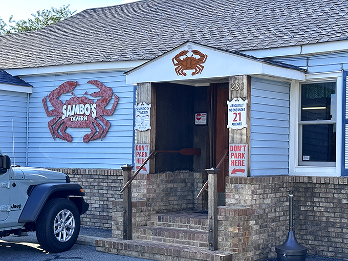 That humble entrance has welcomed more watermen than a tide chart. 