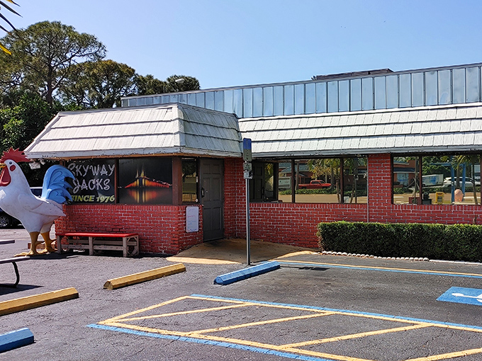 That distinctive roofline has sheltered countless conversations over coffee and perfectly prepared comfort food classics.