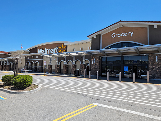 That Walmart sign never looked so good - mountain town meets everyday low prices.