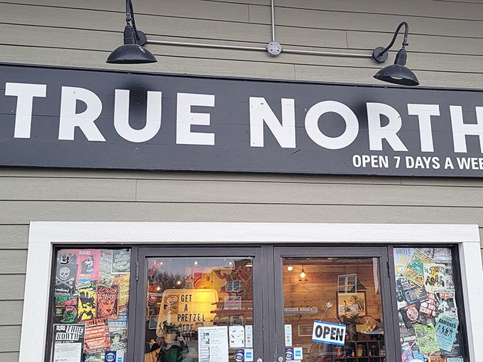 True North's sleek exterior promises a fresh approach to vintage shopping - modern meets nostalgic perfectly.