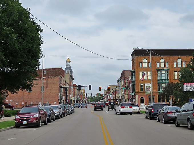 Historic brick storefronts line Van Wert's main street, creating an affordable retirement destination that's as friendly as it is budget-friendly.