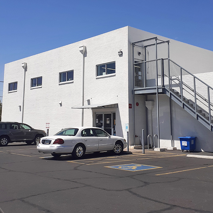 This classic thrift shop exterior promises old-school customer service with modern bargain hunting excitement.