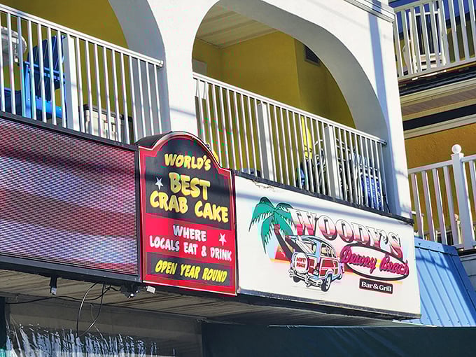 Beachfront dining with bold claims that your taste buds will happily verify as truth.