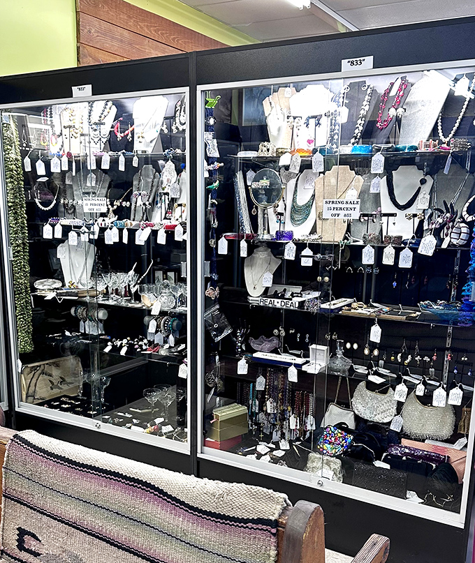 Jewelry displays that sparkle with more history than a Ken Burns documentary marathon.