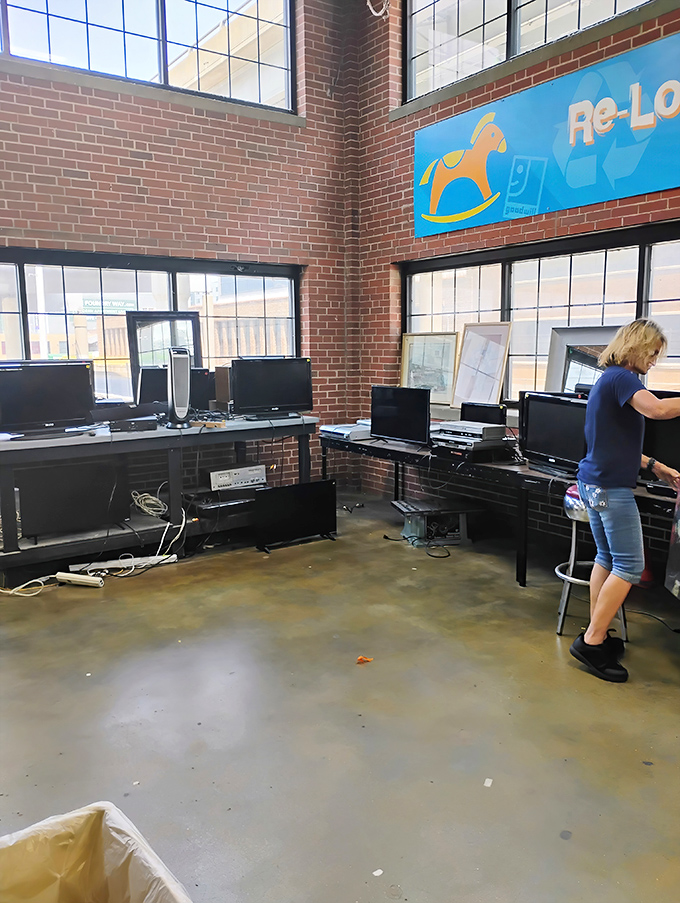 The electronics section: where yesterday's cutting-edge technology comes for its encore performance. That computer might have one more great novel in it.