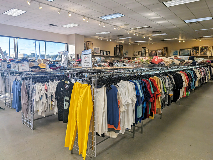 The clothing section's organization would make Marie Kondo weep with joy&mdash;and the prices would make your wallet do the same.