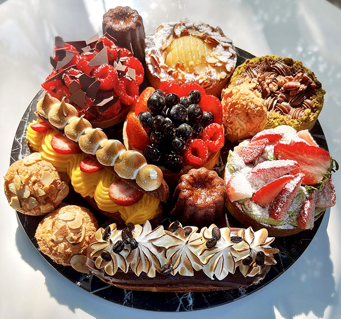 A dessert platter that's basically therapy on a plate. Who needs a psychiatrist when you have pastry this good?