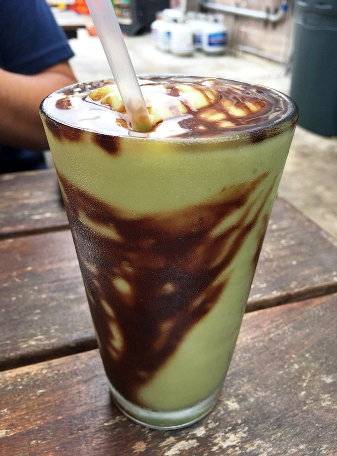 The avocado shake swirled with chocolate &ndash; California's answer to the milkshake that's both virtuous and decadent.