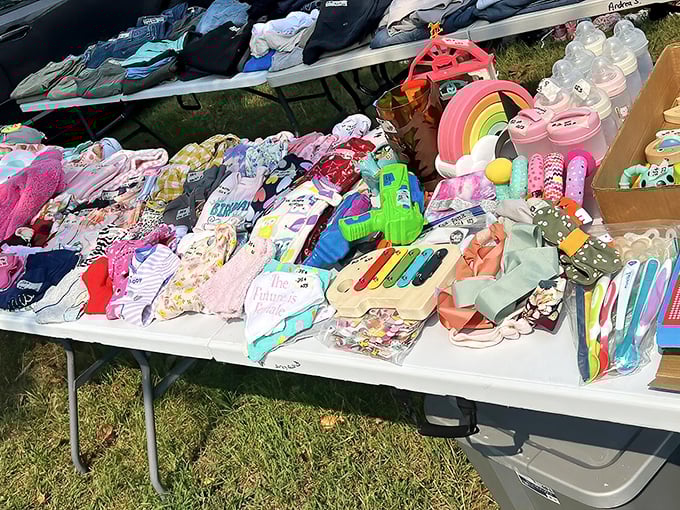 Baby clothes that tell a story: "I was loved, outgrown in approximately 14 minutes, and now I'm ready for my next adventure." Michigan's circle of life!