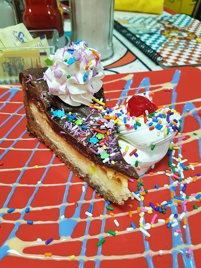 Banana split pie that combines two dessert worlds in perfect harmony. Like when Elton John and Lady Gaga perform together&mdash;unexpected but absolutely right.