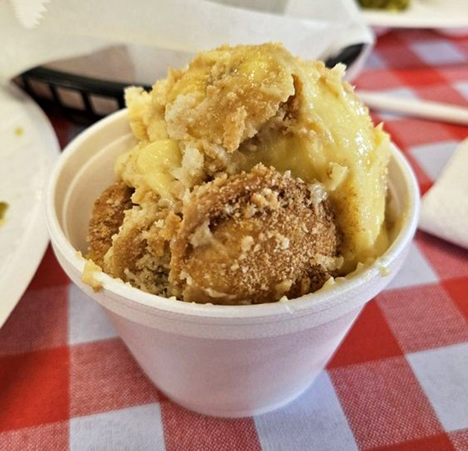 Banana pudding that makes you want to write thank-you notes to whoever invented the combination of custard, cookies, and fruit.