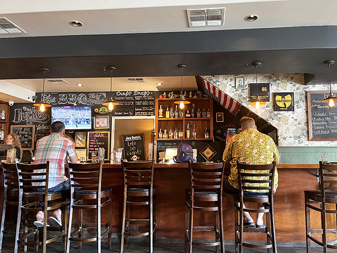 The bar isn't just where drinks are served&mdash;it's command central for bourbon enthusiasts and beer aficionados seeking the perfect barbecue pairing.