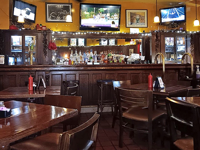 A proper bar should feel like it's seen some stories, and this one has witnessed its share. Those bottles aren't just spirits&mdash;they're conversation starters.