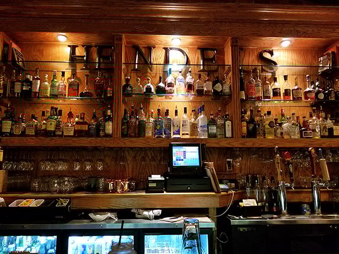 The bar at Hendel's doesn't just serve drinks&mdash;it tells stories through bottles arranged like a liquid library of good times waiting to happen.