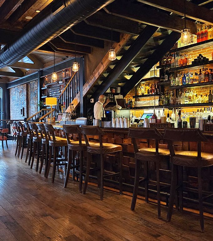 A bar that would make Don Draper feel right at home, stocked with enough spirits to lift yours after even the most challenging day.