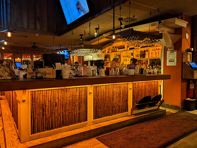 The bamboo-fronted bar where vacation dreams come true, one perfectly mixed cocktail at a time. Liquid sunshine served here.