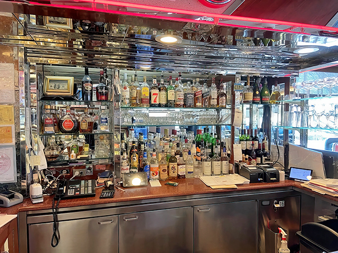 A fully-stocked bar that says, "Yes, you can have a Bloody Mary with your pancakes," because sometimes breakfast needs a little extra help.