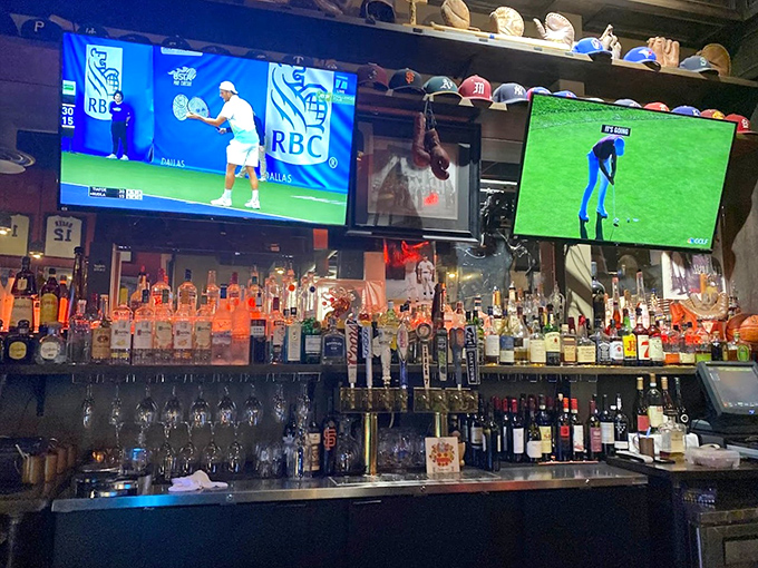 The bar area offers sports on screen and spirits on shelf&mdash;a perfect perch for solo diners or those waiting for that coveted weekend brunch table.