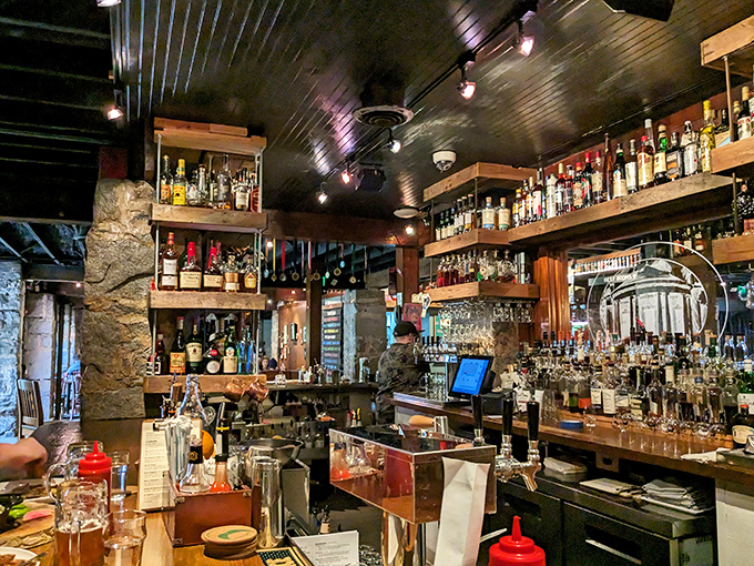 The bar doesn't just serve drinks&mdash;it showcases liquid art against a backdrop that makes every sip feel like a historical event.