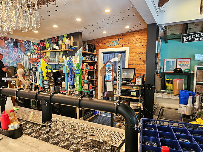 This bar setup looks like it was designed by someone who understands that good drinks are equal parts science and showmanship.