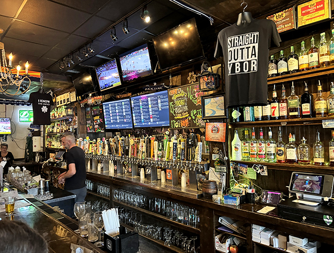 Behind every great pub is a great bar&mdash;this one's stocked with enough spirits to satisfy both casual sippers and serious whiskey scholars.