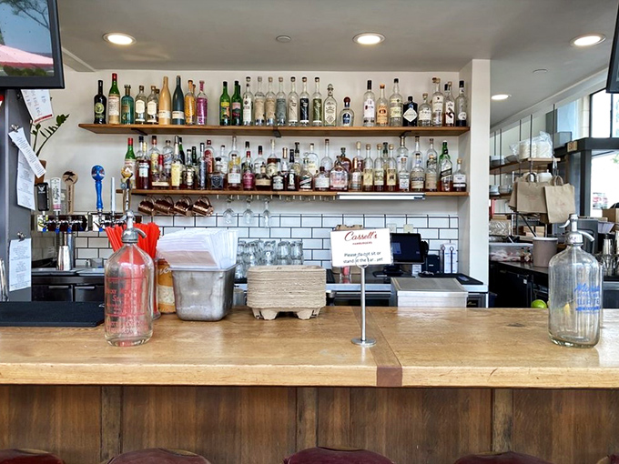 The bar area proves Cassell's understands that sometimes a proper adult beverage is the perfect companion to a perfect burger.
