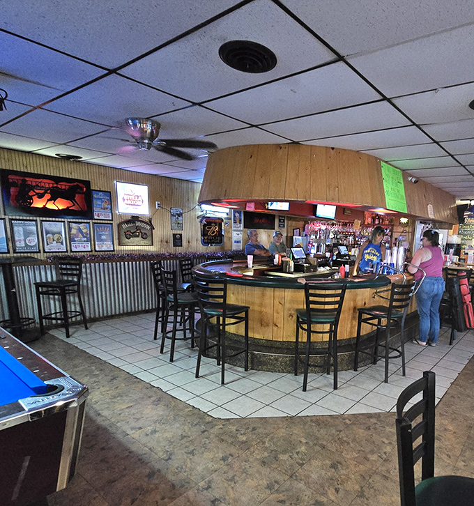 The circular bar creates its own community, where strangers become friends and everyone eventually knows your name. Cheers to that.