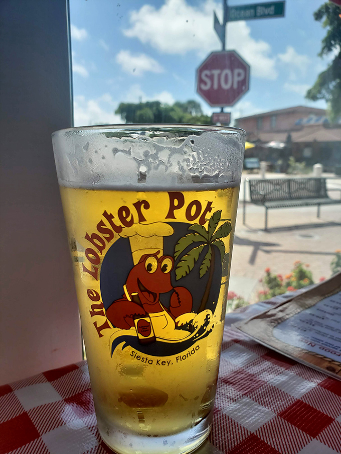 Cold beer and hot seafood – a combination that's solved more problems than philosophy ever could.