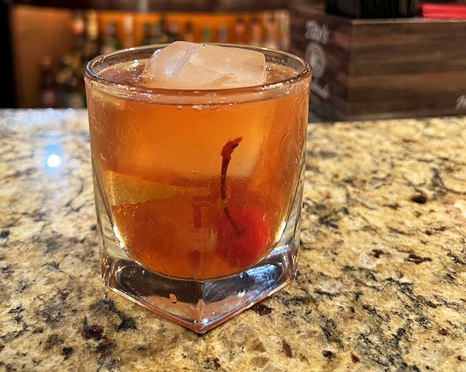 Blanton's Old Fashioned: liquid sophistication that would make Don Draper himself take notes admiringly.