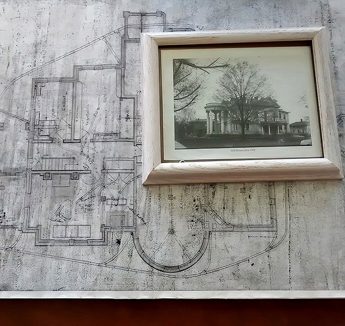 Architectural dreams on paper. This blueprint shows the meticulous planning behind what would become one of Galion's most distinctive landmarks.
