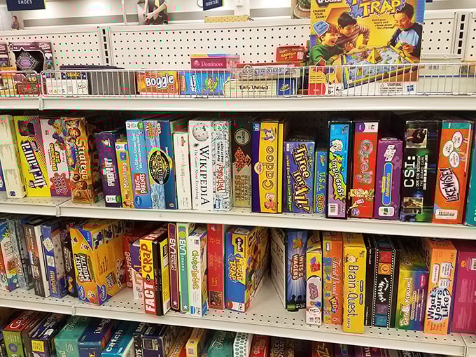 Board game bonanza! From Monopoly to Mouse Trap, these boxes contain hours of screen-free entertainment and potential family feuds.