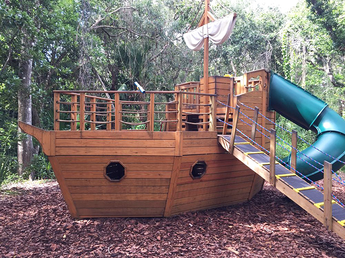 Kids can channel their inner sailor on this ship-shaped playground&mdash;maritime education disguised as pure fun for the younger lighthouse enthusiasts.