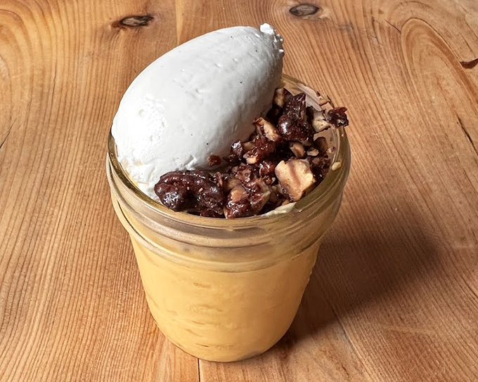 This butterscotch pudding in a mason jar isn't just dessert &ndash; it's childhood nostalgia that somehow got a graduate degree in sophisticated comfort.
